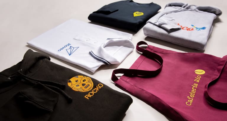 Embroidered clothing for your team - Embroidery designs | TeamShirts